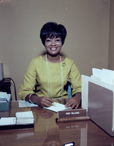 City staff member Ruby Williams — Calisphere