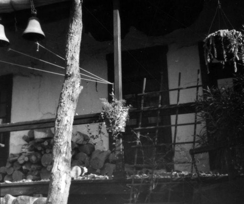 Avila Adobe porch damage — Calisphere