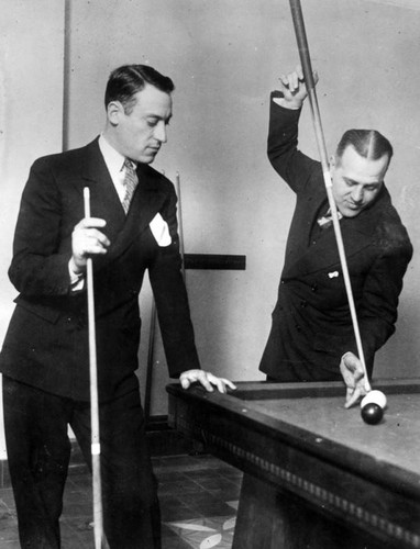 Jake Schafer and Willie Hoppe — Calisphere