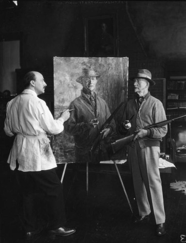 "Count" A. Tamborini and older gentleman, view 3 — Calisphere