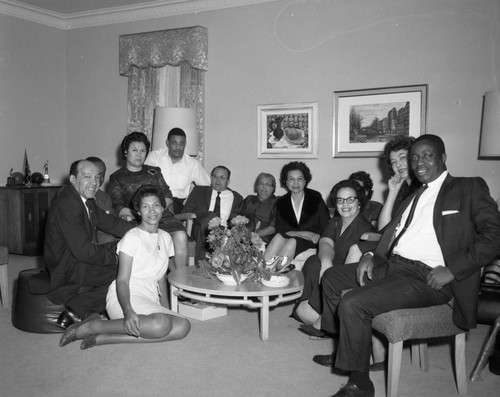 Charles Curtis Jr., Irene Yopp Curtis and Gloria Curtis at unidentified ...