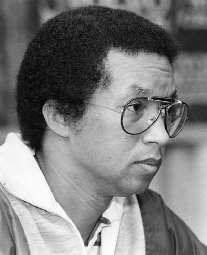 Arthur Ashe, a side profile — Calisphere