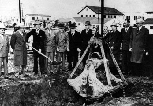 Groundbreaking of Long Beach church — Calisphere
