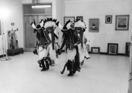 Sherman Indian High School student dancers — Calisphere
