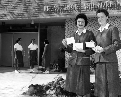 Hostess open house at school — Calisphere