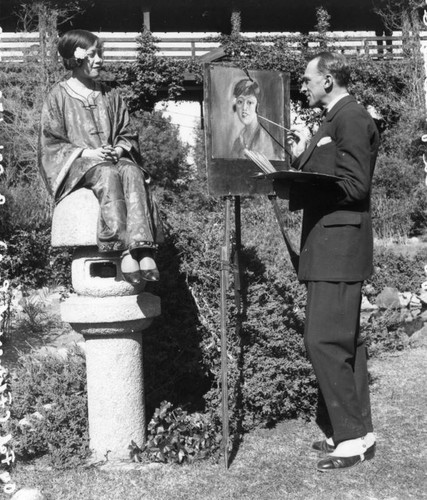 Count Lattanzio Firmian painting model — Calisphere