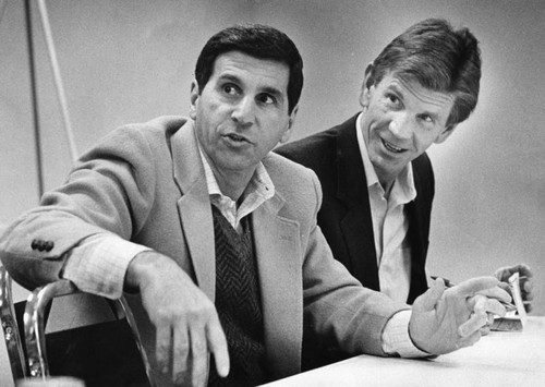 Coaches Jim Harrick and Paul Westhead — Calisphere