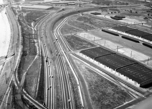 Long Beach (710) Freeway, looking northwest — Calisphere