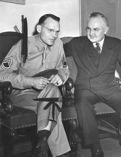 Clifford Clinton and Mayor Bowron — Calisphere