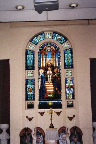Presentation of Mary Catholic Church stained glass window — Calisphere