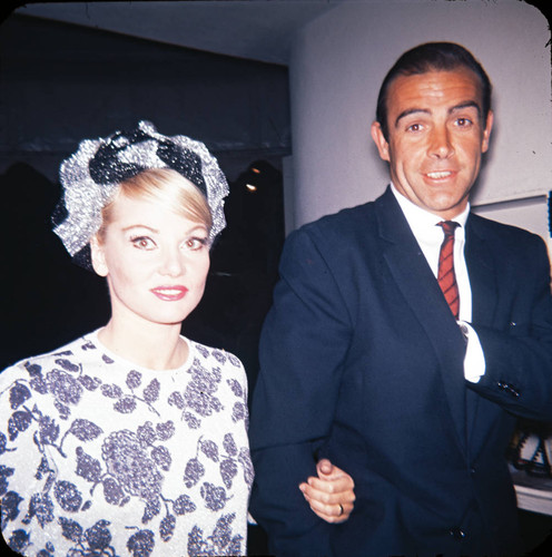 Diane Cilento and Sean Connery at the Cocoanut Grove — Calisphere