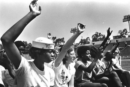 Getting assignments, Watts Summer Games — Calisphere