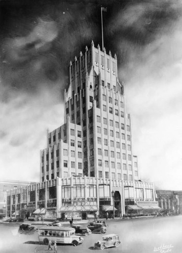 E. Clem Wilson Bldg., Wilshire and La Brea — Calisphere