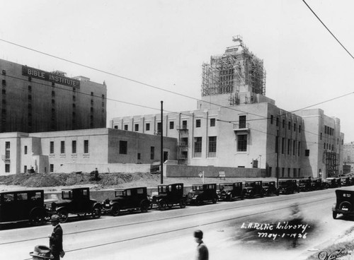 LAPL Central Library construction, view 90 — Calisphere