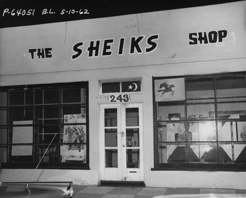 "The Sheiks Shop", a closeup view — Calisphere