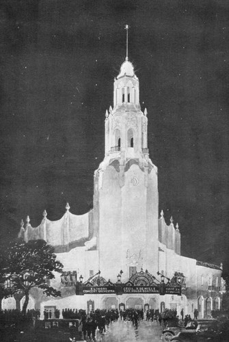 Drawing of the Carthay Circle Theatre — Calisphere