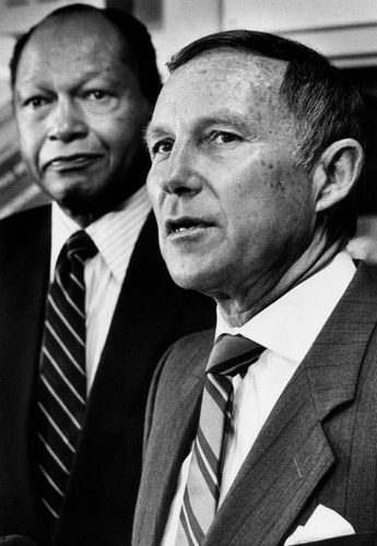 Mayor Bradley and Chief Gates — Calisphere