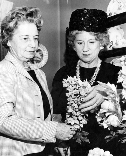 Parlor members discuss plans for event — Calisphere