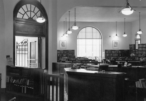 R. L. Stevenson Branch Library, interior — Calisphere