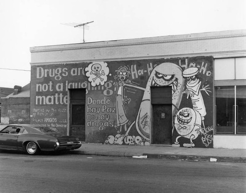 Anti-drug art mural — Calisphere