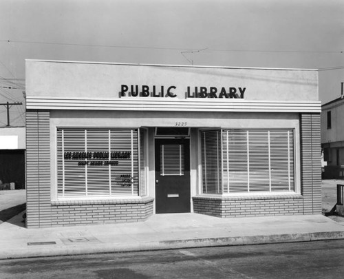 Facade of the Henry Adams Branch — Calisphere