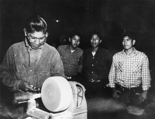 Student in Shop class — Calisphere