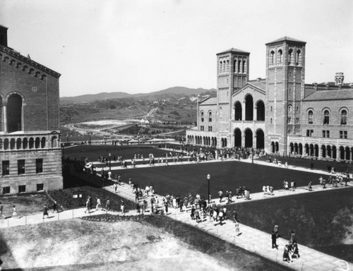 Exterior view of Royce Hall at U.C.L.A — Calisphere