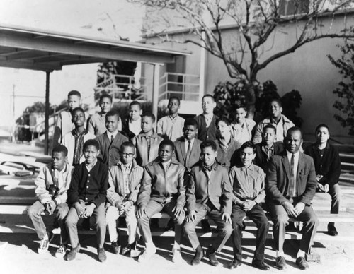 John Adams Jr. High students — Calisphere