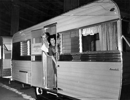 And away we go... at the Pan Pacific Trailer Show — Calisphere