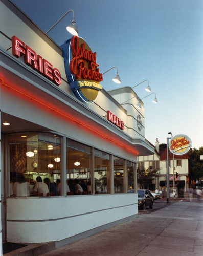 Johnny Rockets, exterior — Calisphere