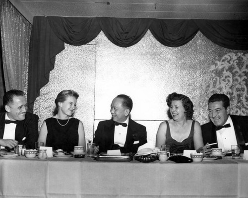 General Carlos P. Romulo, Philippine Ambassador to the U.S., at dinner ...