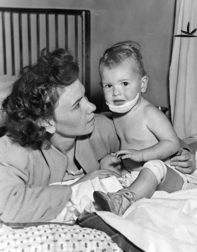 After 15-foot fall from balcony — Calisphere