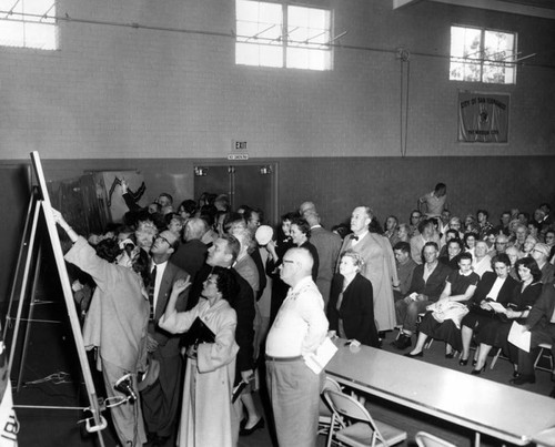 Pack hall for hearing — Calisphere