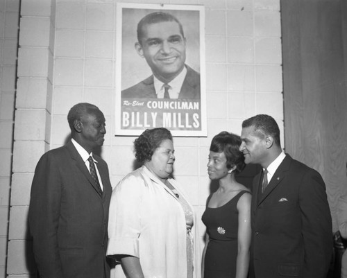1967 Re-election event for Councilman Billy G. Mills — Calisphere