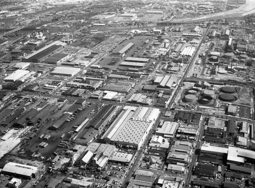 Ray C. Seely Co. Realtors property, Vernon, looking east — Calisphere