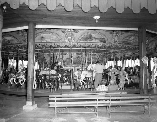 Merry-go-round at Griffith Park — Calisphere