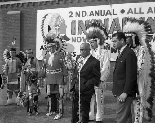 All American Indian week press conference — Calisphere
