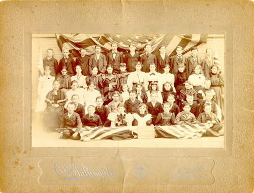 [1896 class photo from Horace Mann School] — Calisphere