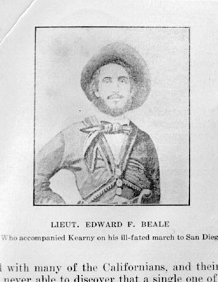 [Lieut. Edward F. Beale, who accompanied Kearny on his ill-fated march ...