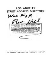 Los Angeles Street Address Directory, 1960, March — Calisphere