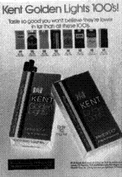 Kent golden Lights 100's! — Calisphere