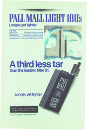 Pall Mall Lights 100's — Calisphere