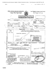 [Customs Exit and Entry Certificate from RHS Logistics to Jebel Ali ...