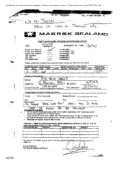 Maersk Sealand [Empty Containers Release-Acceptance Letter] — Calisphere