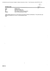 [Email from Peter Redshaw to Tom Keevil and Mounif Fawaz regarding ...