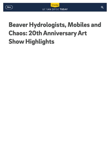 Beaver Hydrologists, Mobiles and Chaos: 20th Anniversary Art Show ...