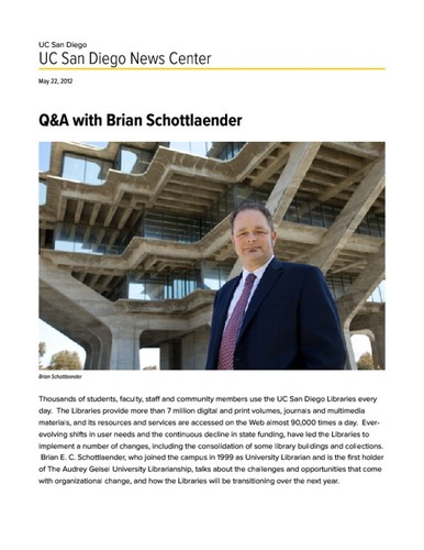 Q&A with Brian Schottlaender — Calisphere