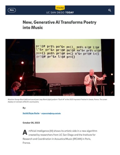 New, Generative AI Transforms Poetry into Music — Calisphere