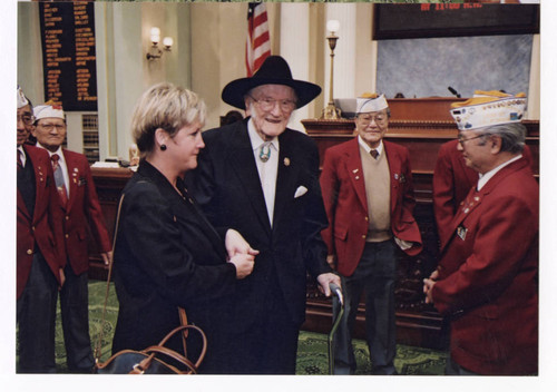 Ralph C. Dills in assembly chamber — Calisphere