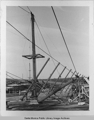 Detail of the tension compression structure which supported the ...